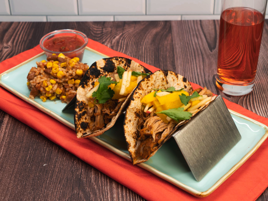 Turkey Barbacoa Tacos with Apple Pineapple Mango Slaw | AFFINITY GROUP