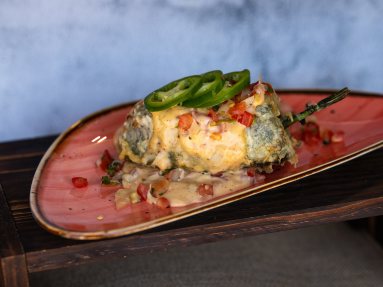 Chili-Stuffed Chili Rellenos with Queso | AFFINITY GROUP